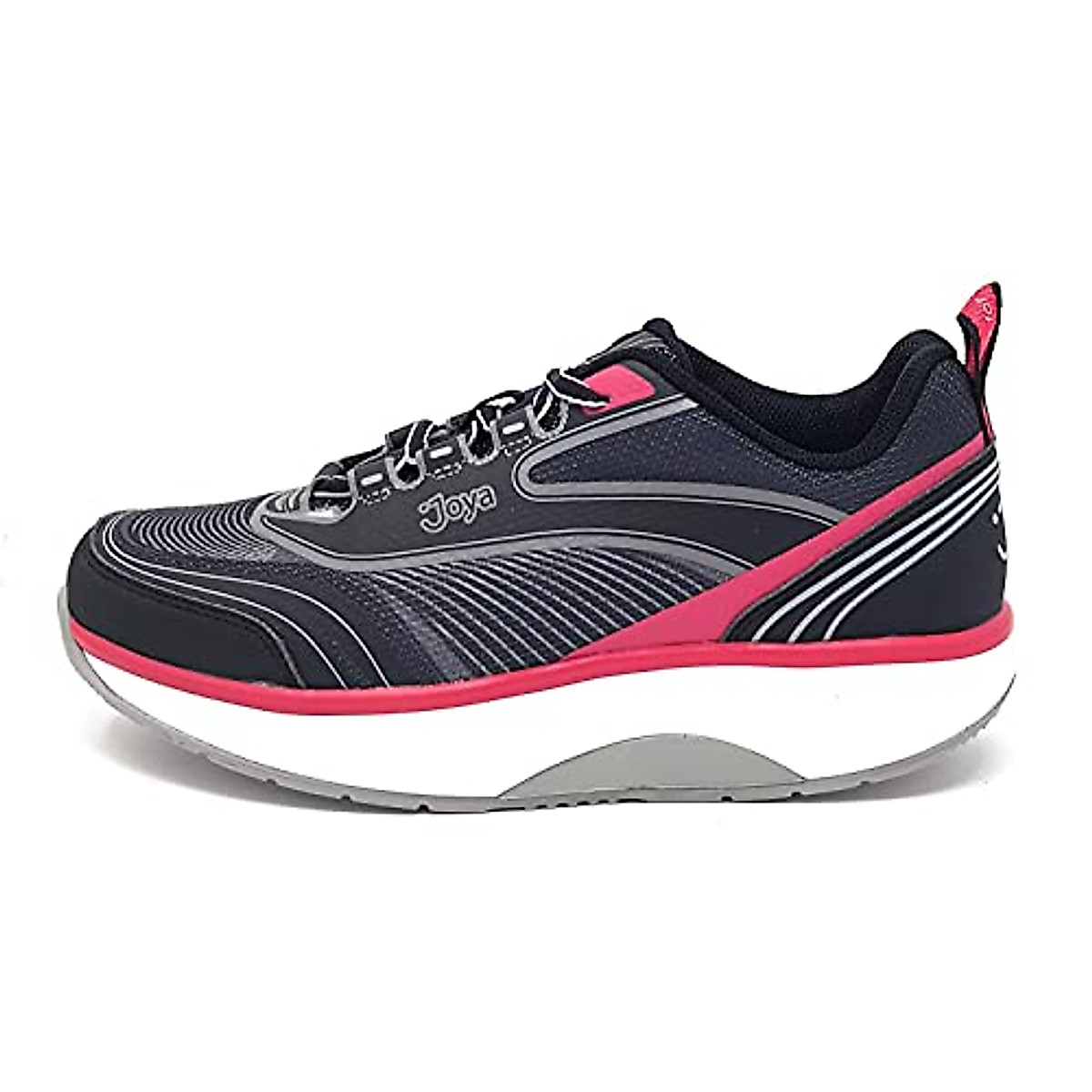 JOYA ID Zoom II Women's Black/Pink Textile Walking 8 US