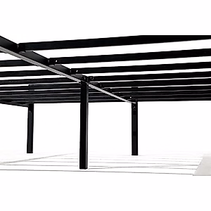 Mofesun Metal Bed Frame King - Black Metal Platform Bed 14 Inch with Storage, Heavy Duty Easy Assembly No Box Spring Needed (King)