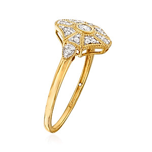 Ross-Simons 0.13 ct. t.w. Diamond Ring in 14kt Yellow Gold. Size 10
