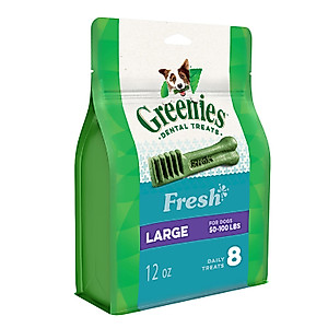 GREENIES Dental Chews Petite Treats for Dogs - TREAT-PAK Package 12 oz. 20 Treats
