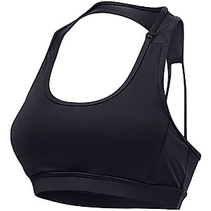 TYR Women's Standard Reilly Bra Top for Swimming, Yoga, Fitness, and Workout, Black, Large