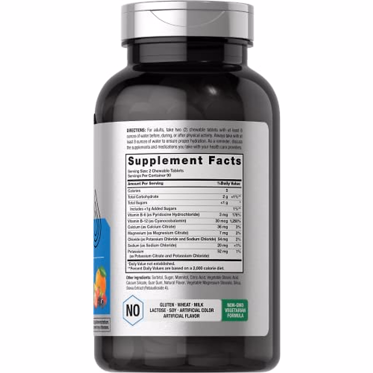 Horbäach Electrolyte Quick Chews | 180 Count | Fruit Punch Flavor | Vegetarian, Non-GMO & Gluten Free Hydration Supplement