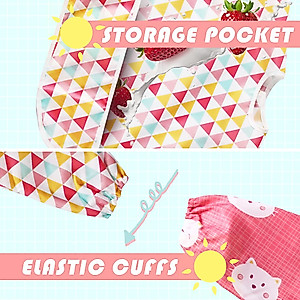 Little Dimsum Full Sleeved Feeding Bib 2 Pack,Baby & Toddler Waterproof Bib Apron,Food Protection Large Pocket Eating Smock 6-36 Months