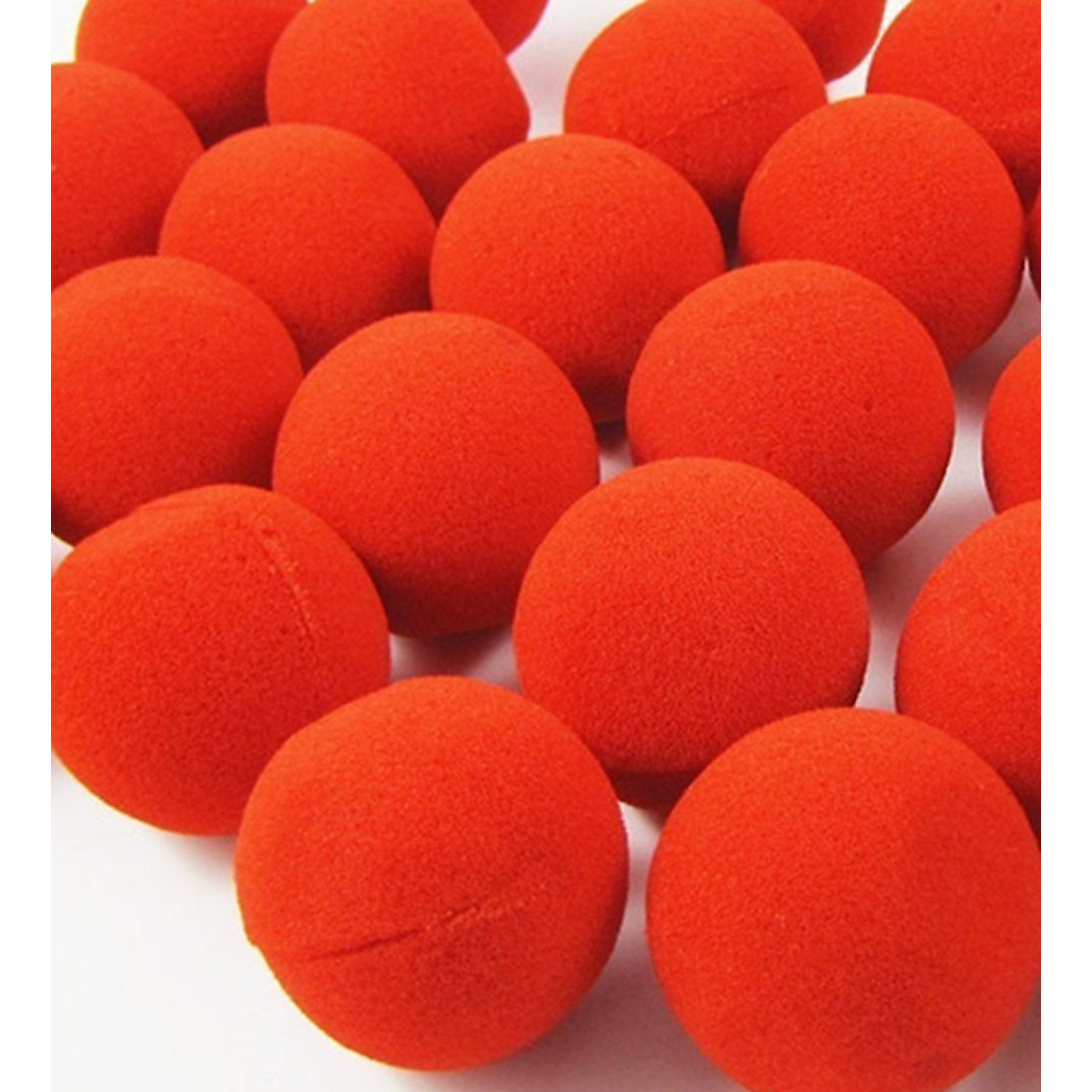 12Pcs Red Foam Clown Noses for Party Halloween Costume Supplies