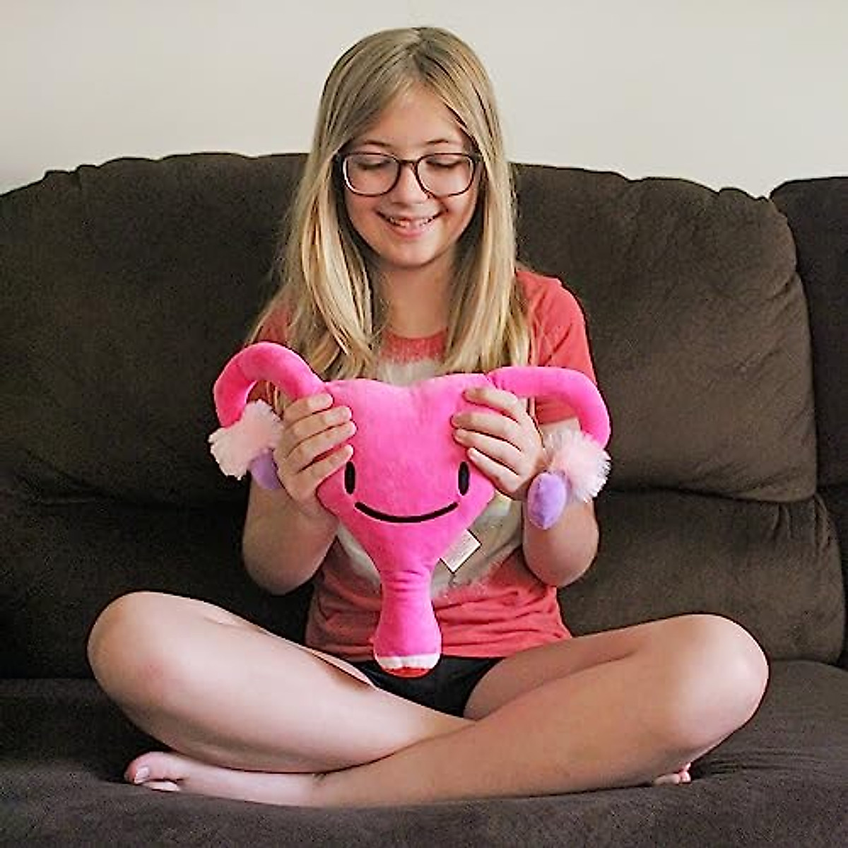 Attatoy Plush Uterus - Ivy The Uterus - Stuffed Toy, 12-Inch After Surgery Pal, Hysterectomy, Endometriosis, Fallopian Tubes, Ovaries
