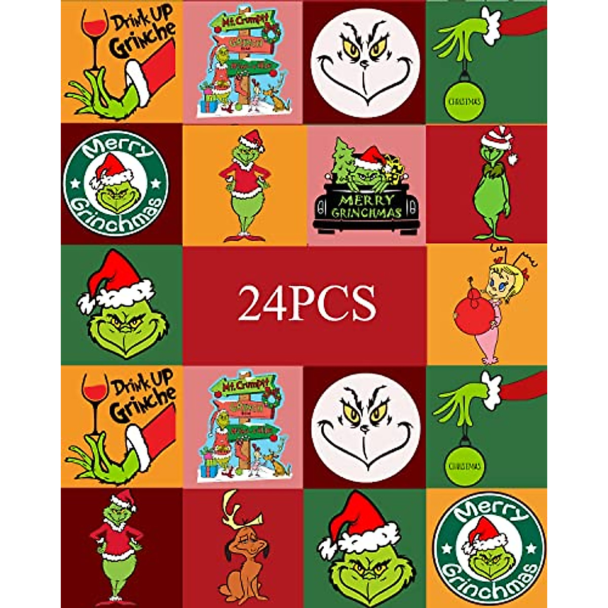 Christmas Decorations, 24Pcs Paper Christmas Tree Ornaments, Ornaments for Christmas Trees