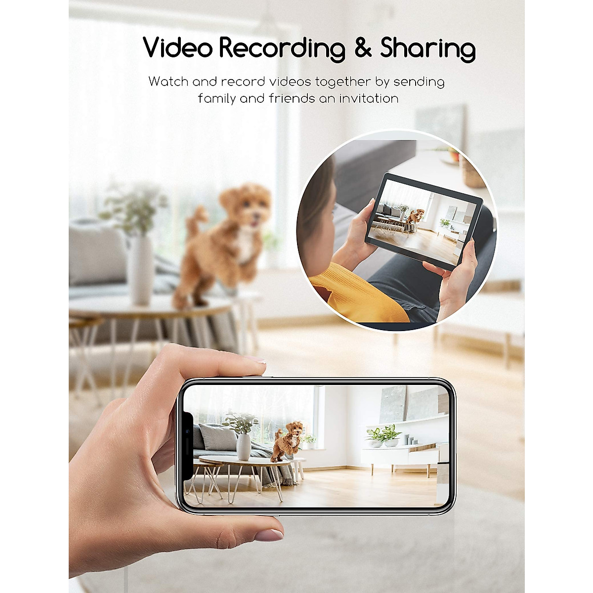 faroro Dog Camera with Treat Dispenser, 2.4G WiFi Pet Camera with Two Way Audio and 1080P Full HD Night Vision for Treat Tossing and Monitoring Your Pet Remotely