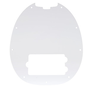 Musiclily 9 Hole Bass Pickguard for MusicMan MM StingRay 4 String Bass Guitar,4Ply White Pearl