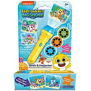 Nickelodeon Baby Sharks Big Show! Torch & Projector, View All Your Favorite Characters, 39" Projections, Kids Ages 3+