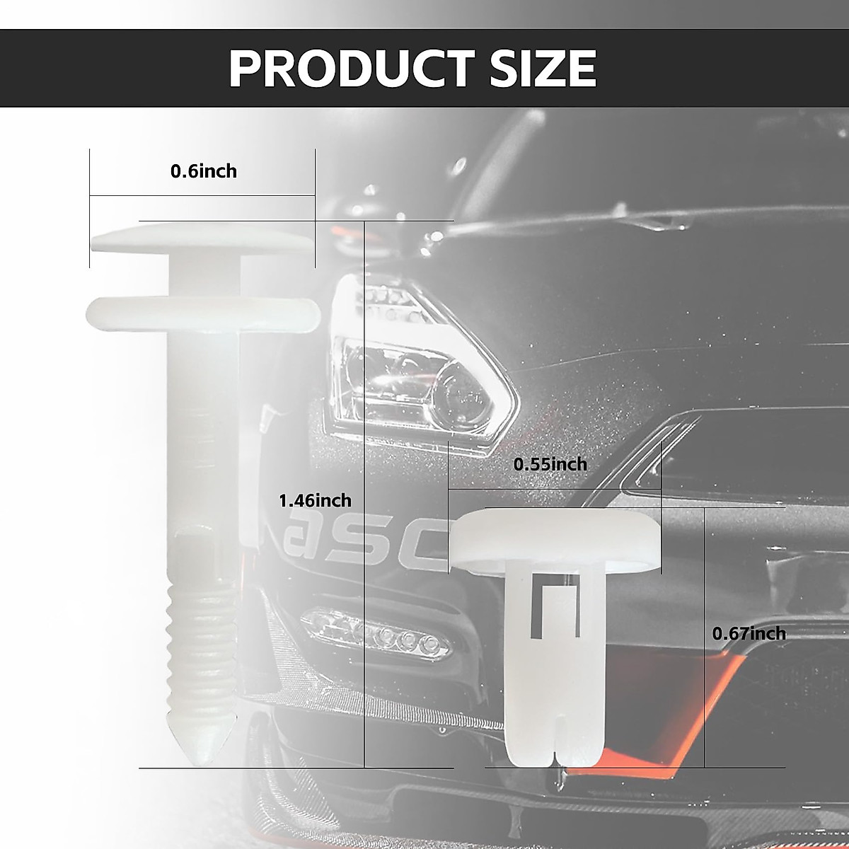NTNEV 50 Pcs Automotive Door Panel Retainer Clip, Replacement for GM 15960325, Compatible with GMC Truck Chevrolet Cadillac