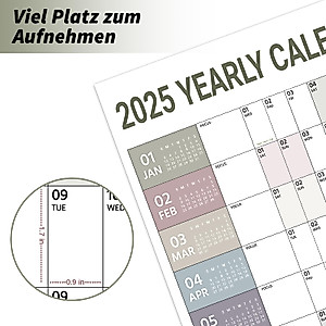 Calendar 2023-2024 - Wall Calendar 2023-2024, 12" x 17", January 2023 - June 2024, 2023 Wall Calendar with 18 Month, Thick Paper,Twin-Wire Binding + Hanging Hook + Large Blocks with Julian Dates - Black Waterink