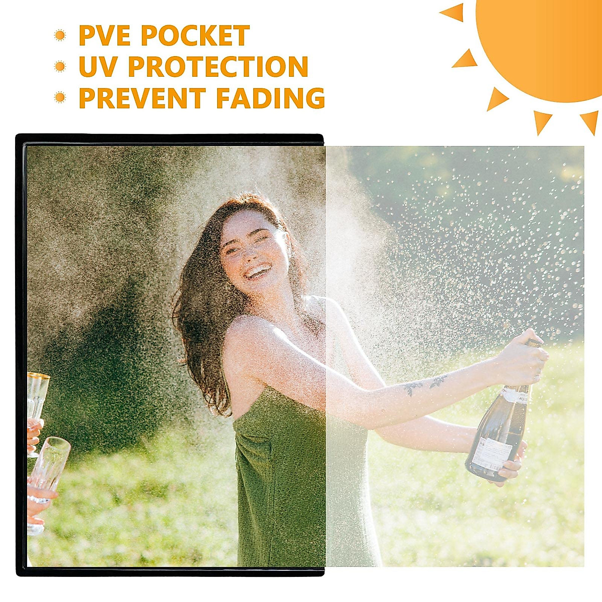 Mingting Magnetic Picture Frames 15 Packs-Fridge Magnetic Photo Frames-Holds 4 x 6 Inches Photos,Black