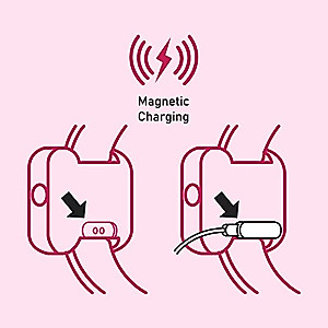 ABC123 Potty Training Watch 3 (2023 Edition) - Baby Reminder Water Resistant Timer for Toilet Training Kids & Toddler with Wireless Charging (Pink)