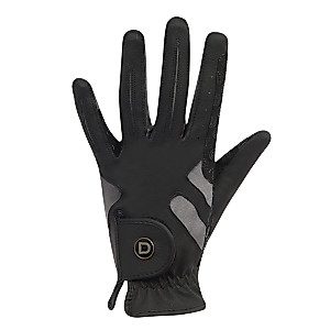Dublin Cool-It Gel Riding Glove, Black/Teal, Medium/7