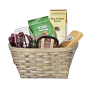 The Lucky Clover Trading Oval Bamboo Utility Basket - Grey 10in