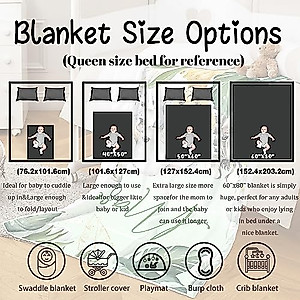 J&SBGFT Personalized Baby Blanket for Boys,Custom Baby Blanket with Name, Customized Name Blanket Receiving Blankets for Toddlers Kids Nursery Stroller Crib Decor Throw 30"x40",Color13