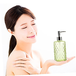 DRESSOOS Refillable Pump Bottle Glass Soap Dispenser for Hand Soap Shampoo Lotion