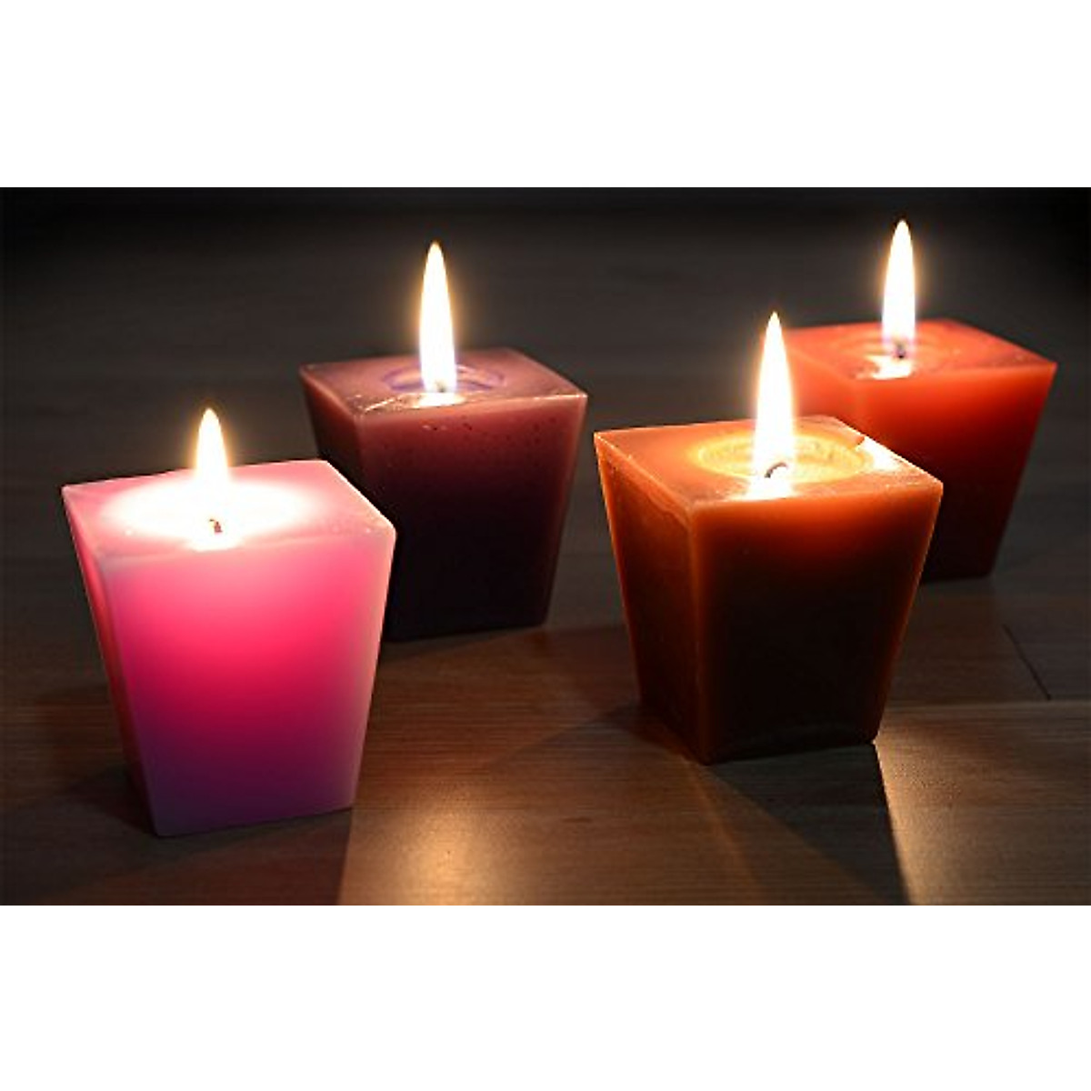 All2shop Scented Votive Candles Short Set of 18 Assorted Healing Candles for Relaxation & Aromatherapy- Long Burning at Least 20hrs Each 360hrs Total