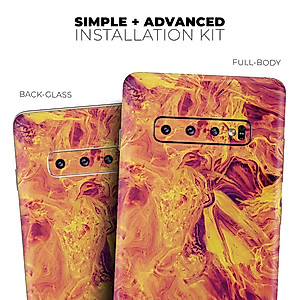 DesignSkinz Liquid Abstract Paint Remix V62 Protective Vinyl Decal Wrap Skin Cover Compatible with The Samsung Galaxy S20 (Screen Trim & Back Glass Skin)