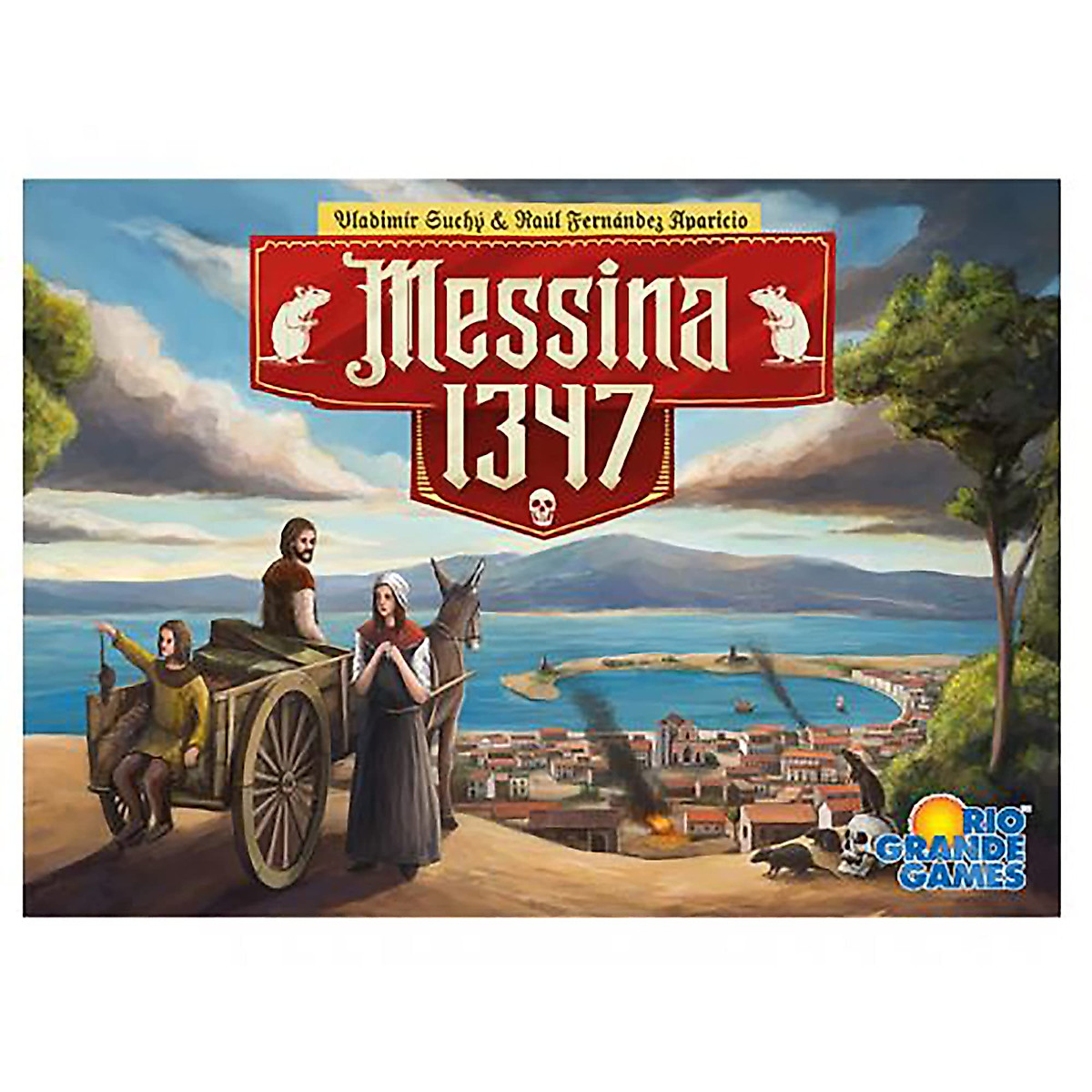 RIO Grande Games ACH Messina 1347 - Strategy Board Game, Rio Grande Games, Ages 14+, 1-4 Players, 90-120 Min