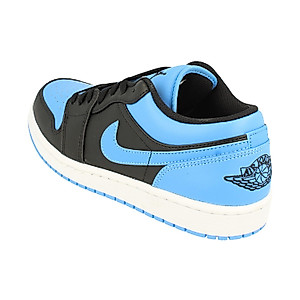 Nike Air Jordan 1 Low Men's Black/Black-University Blue 553558-041 10