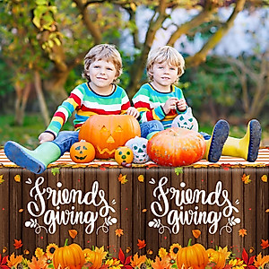 Gupesxu Friendsgiving Party Decorations - 3pcs Friendsgiving Tablecloth Fall Maple Leaves Pumpkin Friendsgiving Table Cover for Friendsgiving Autumn Fall Party Decorations Thanksgiving Party Supplies