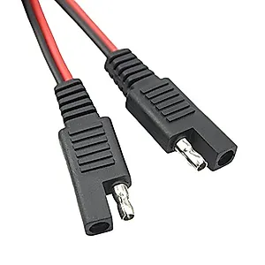 WMYCONGCONG 2 PCS SAE to SAE Quick Disconnect Wire Harness SAE Power Extension Cable Connector 3 Feet and 6 Feet, 18 AWG (3Ft+6Ft)