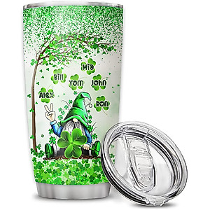 So Many Pets Personalized Gnome I Love Being A Nana Mimi Grandma Tumbler Cup with Grandkids Names, Gift For Grandmother Granny Grammy Birthday 20oz 30oz Coffee/Tea Mug with Lid