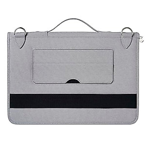 Broonel Grey Laptop Messenger Case - Compatible with Dynabook Portégé X40L-K 14" Laptop