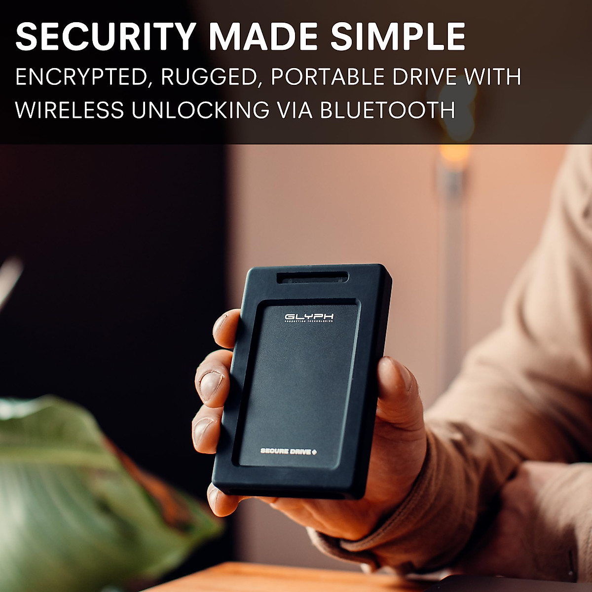 Glyph SecureDrive+ 2TB Professional Encrypted Rugged Mobile SSD with Bluetooth