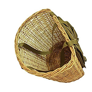 Acropolis Mushroom Foraging Bag - Wicker Basket for Adults and Kids - Haversack Bushcraft Bags - Gardeners Harvest Basket - Forage Pouch for Hiking, Morel Mushrooms, Camping, Hunting, X-Large, PHG-5
