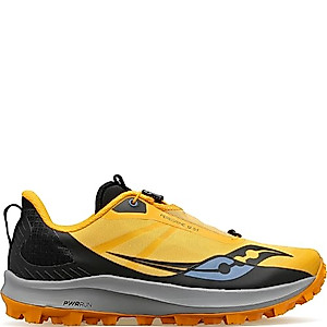 Saucony Women's Peregrine 12 ST Trail Running Shoe, Gold/Black, 10