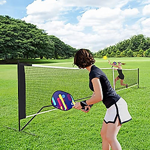 DULCE DOM Pickleball Nets Portable Outdoor, 22 FT Pickleball Net USAPA Regulation Size, Pickle Ball Game Net System with Carrying Bag for Driveway Backyards