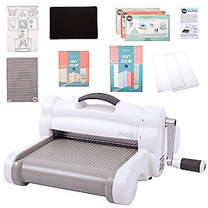 Sizzix Big Shot Plus Starter Kit 660341 Manual Die Cutting & Embossing Machine for Arts & Crafts, Scrapbooking & Cardmaking, 9” Opening