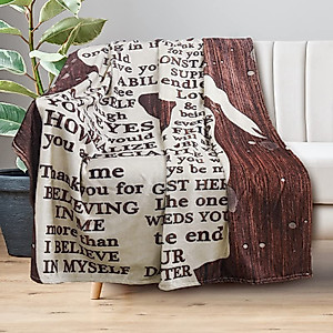 Gifts for Dad from Daughter to My Dad Blanket Best Gift for Fathers Day Birthday Christmas Valentines Day Bday Present Idea for Father Husband Men Him Healing Thoughts Throw Blanket 60''x50''