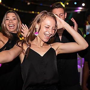 Disco Ball Earrings Mirrorball Earrings 60's or 70's Pink Disco Ball Earrings Costume Accessories Jewerly Gift for Women