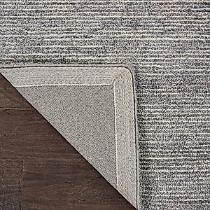 Nourison Weston Solid Silver Birch 8' x 10'6" Area -Rug, Easy -Cleaning, Non Shedding, Bed Room, Living Room, Dining Room, Kitchen (8x11)