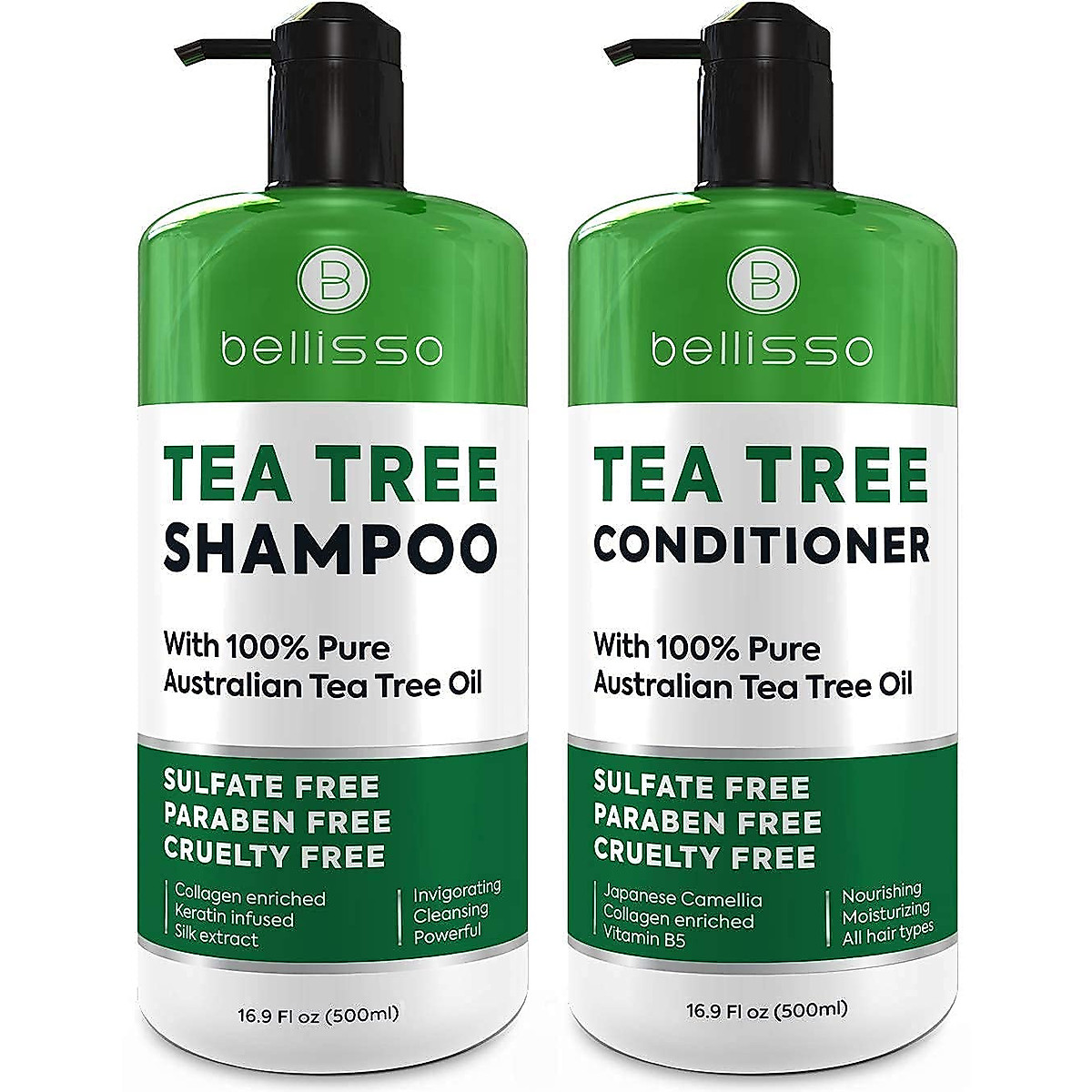 BELLISSO Tea Tree Oil Hair Mask, Shampoo and Conditioner Set