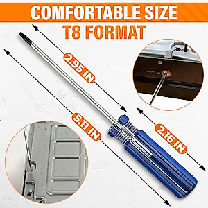 Torx T8 Screwdriver Head Magnet Ring - T8 Proof Screw Driver Set HDD PS3 Torx Security Screwdriver Set for Xbox 360 Wireless Controller and Wired Ps3 Controller Micro Torx Screwdriver Set