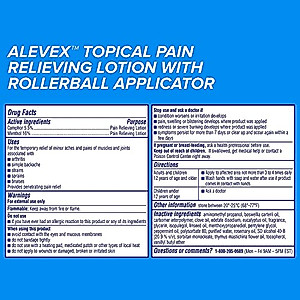 AleveX Topical Pain Relief Lotion with Rollerball Applicator - Long Lasting Arthritis and Muscle Pain Relief, 2.5 oz