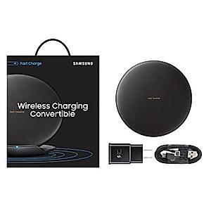 Samsung Qi Certified Fast Charge Wireless Charging Convertible Stand/Pad - US Version - Black - EP-PG950TBEGUS