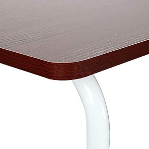 Toxz Computer Task Table Office Desk,Adjustable Height,Locking Casters,80CM 50CM,Fillet Wood,Simple,with Installation Tool(Ship from US!)