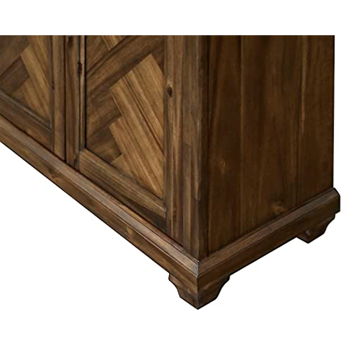 Martin Furniture Traditional Wood Doors, Office Shelving, Storage Cabinet, Fully Assembled, Brown Bookcase