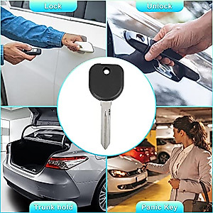 X AUTOHAUX 2pcs PK3 Chipped Uncut Ignition Key Entry Remote Fob Control B99PT for Chevrolet Uplander 2007-2009