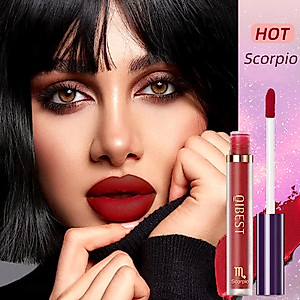 12Pcs Matte Liquid Lipstick Makeup Set, Long Lasting Waterproof Velvet Lip Gloss High Pigmented Lip Makeup Gift Sets for Girls and Women