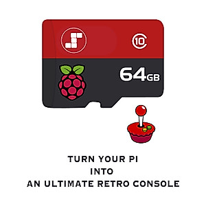 Sonicon Preloaded RetroPie Batocera Emulator MicroSD Card w/DC/PS1/Sega/Atari/Arcade for Raspberry Pi, Plug Play (64GB, for Raspberry Pi 4/4b+/400)