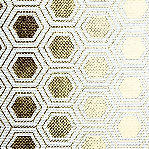 DII Collapsible Polyester Storage Cube, Honeycomb, Gold, Small