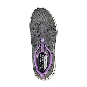 Skechers Women's Go Walk Arch Fit Unify Sneaker, Gray/Lavender, 7.5