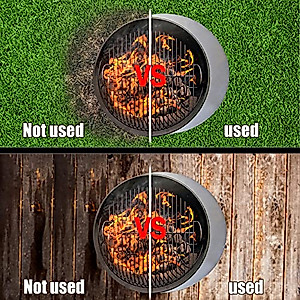Yurulitdor Round Fire Pit Mat, 36inch Fireproof Mat for Under Fire Pit, Fire Resistant Pad for Outdoor BBQ, Patio, Deck, Grass, Lawn (36inch)