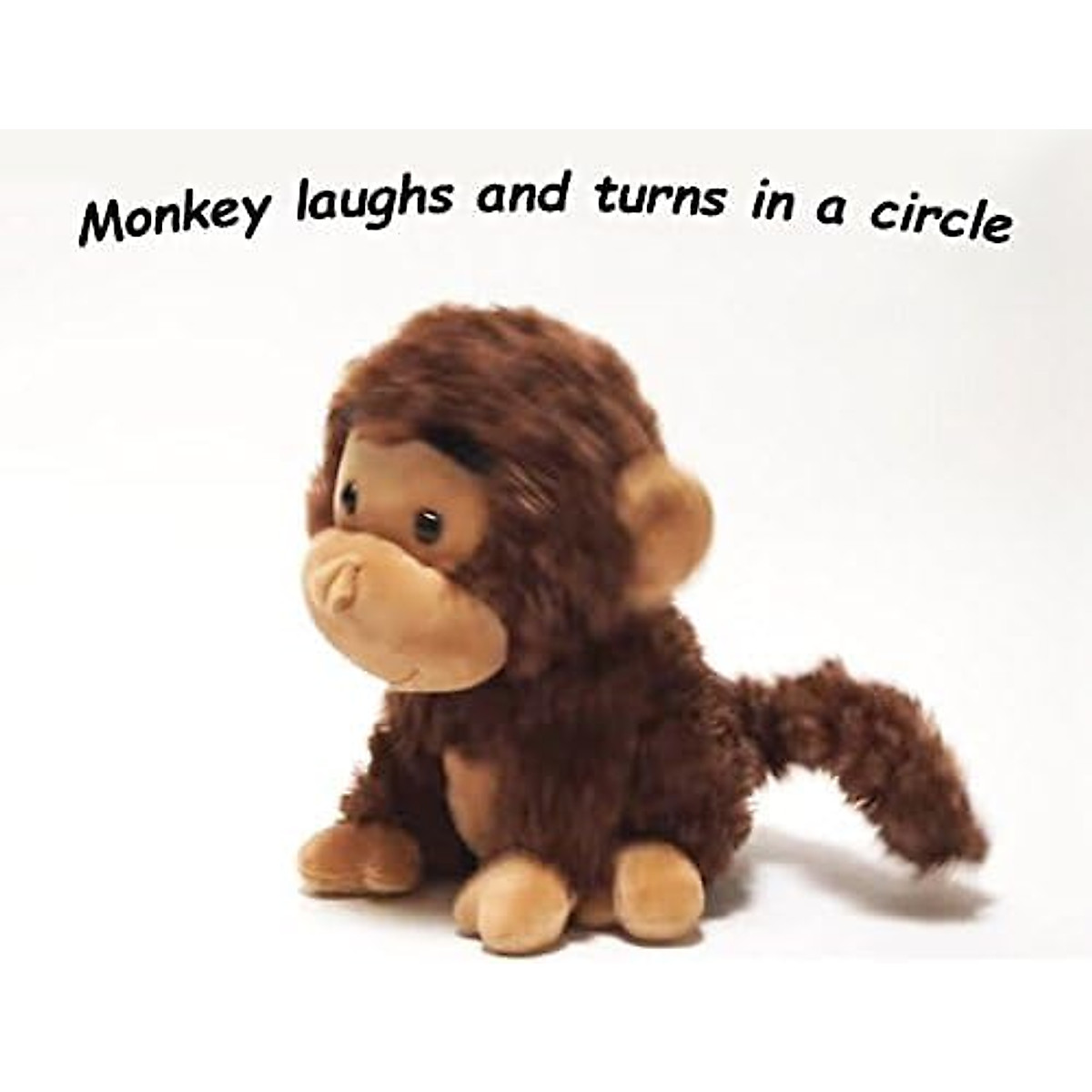 Cuddle Barn - Crackin' Up Coco | Super Soft Animated Twirling Moving Monkey Stuffed Animal Plush Toy | Spins Around Making Monkey Sounds, 10 Inches